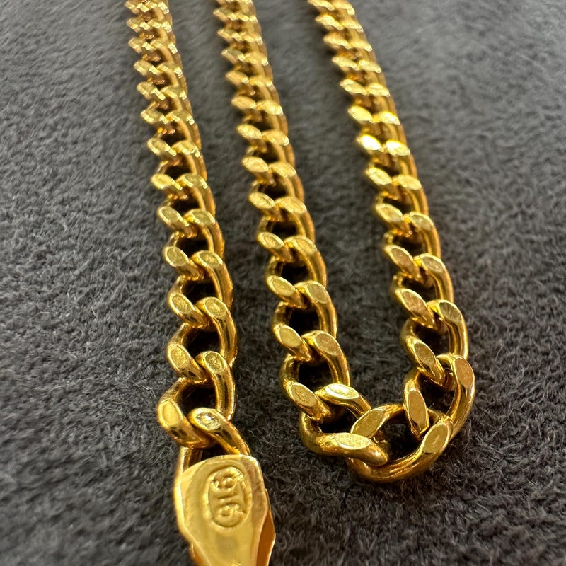 22kt Gold Chain - Etsy