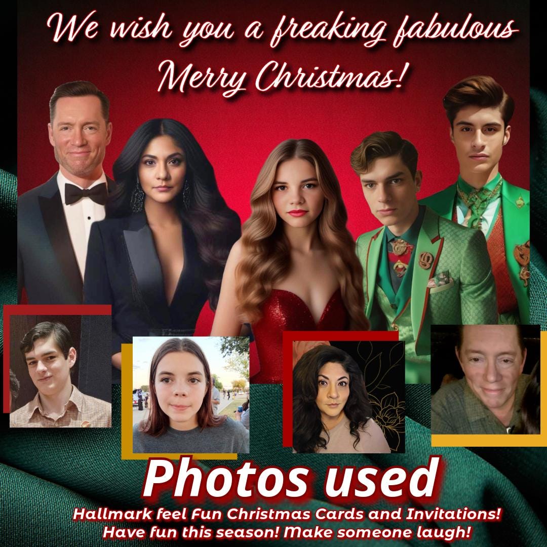 Hallmark Feel Christmas Cards Customized Especially for You! Face Swap ...