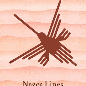Nazca Lines Digital Poster Set of Two Modern and Minimalist Peru Wall ...