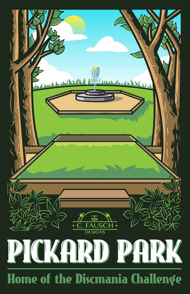 Pickard Park Disc Golf Poster - Etsy