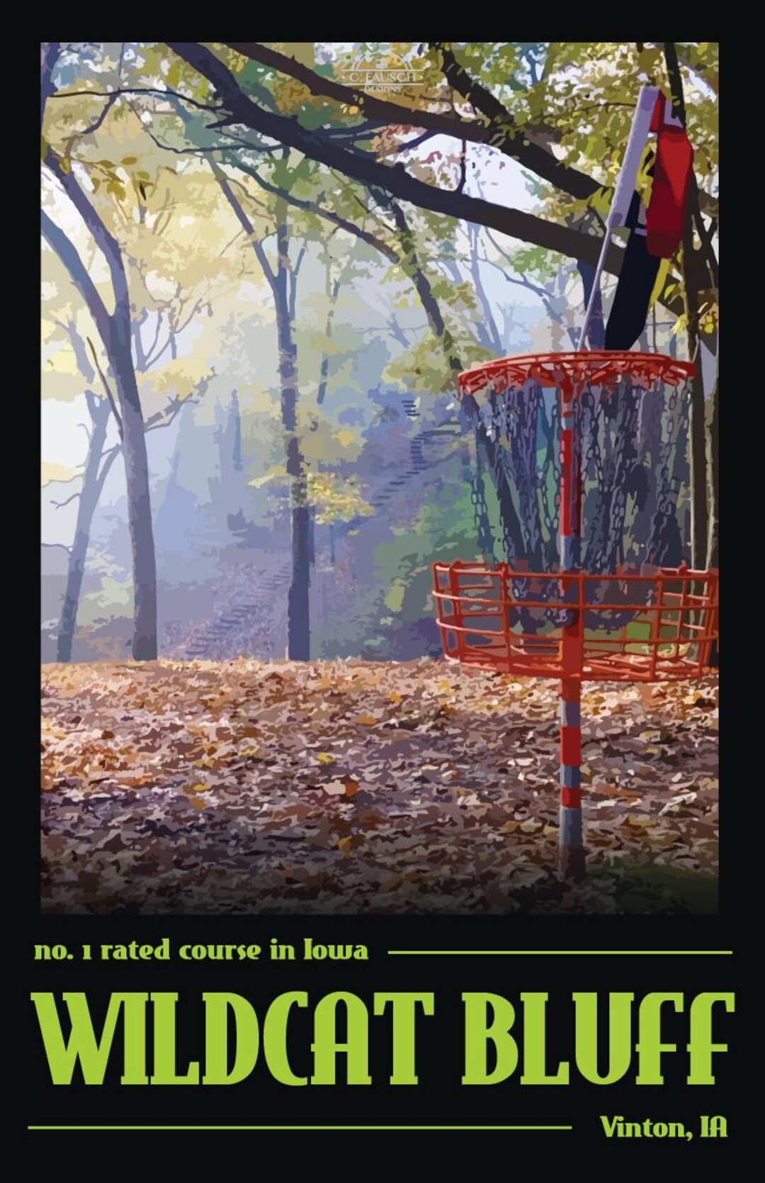 Wildcat Bluff Disc Golf Poster - Etsy