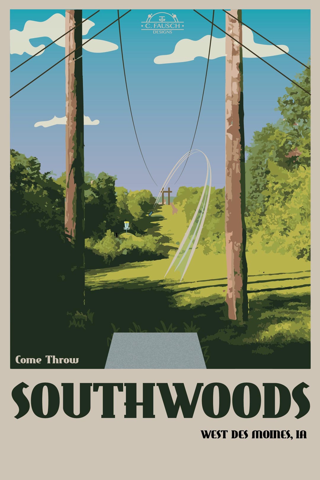 Southwoods Disc Golf Poster - Etsy