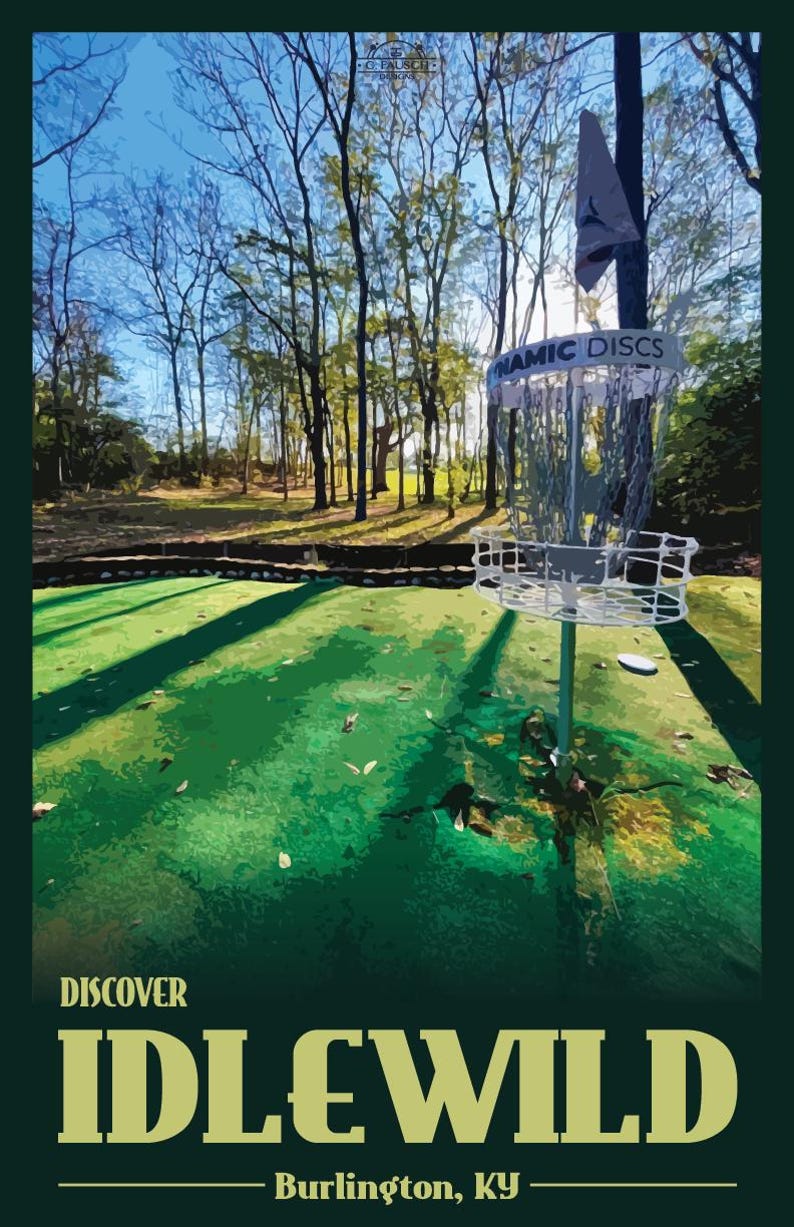 Idlewild Disc Golf Poster - Etsy