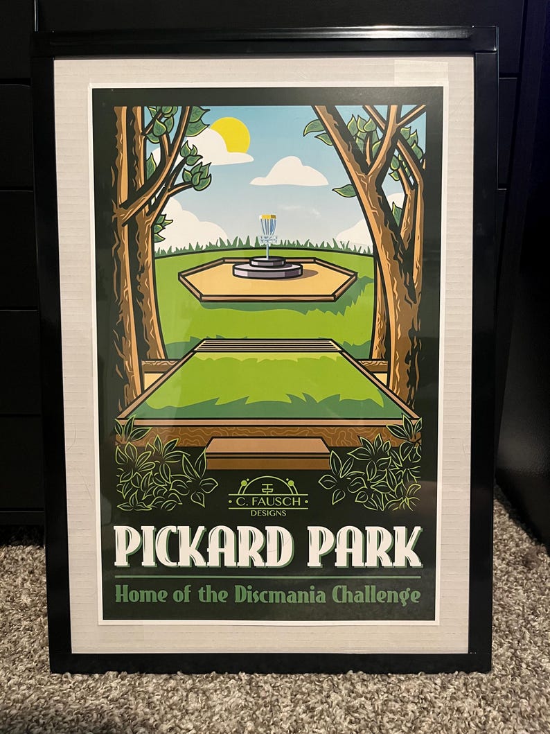 Pickard Park Disc Golf Poster - Etsy