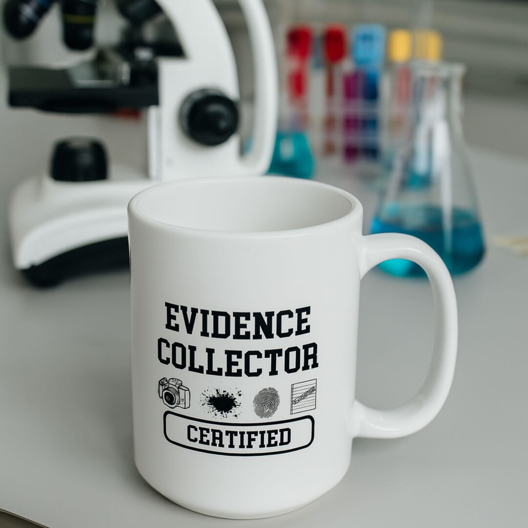 Forensic Science Coffee Mug Crime Scene Mug Coffee Cup Lab Coffee Mug ...