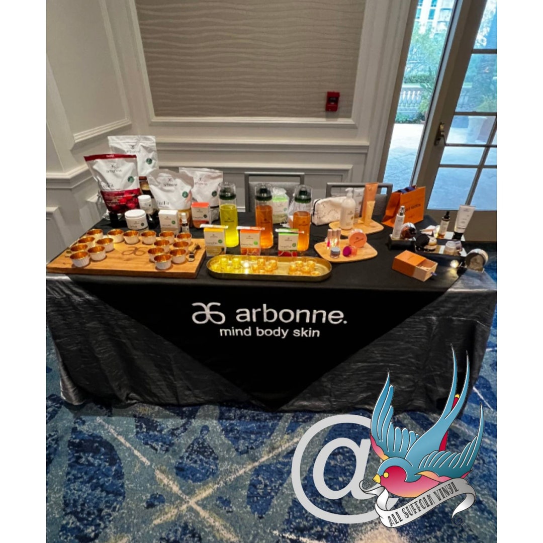 Custom Vendor Tablecloth Overlay- Arbonne- Your Logo - Etsy