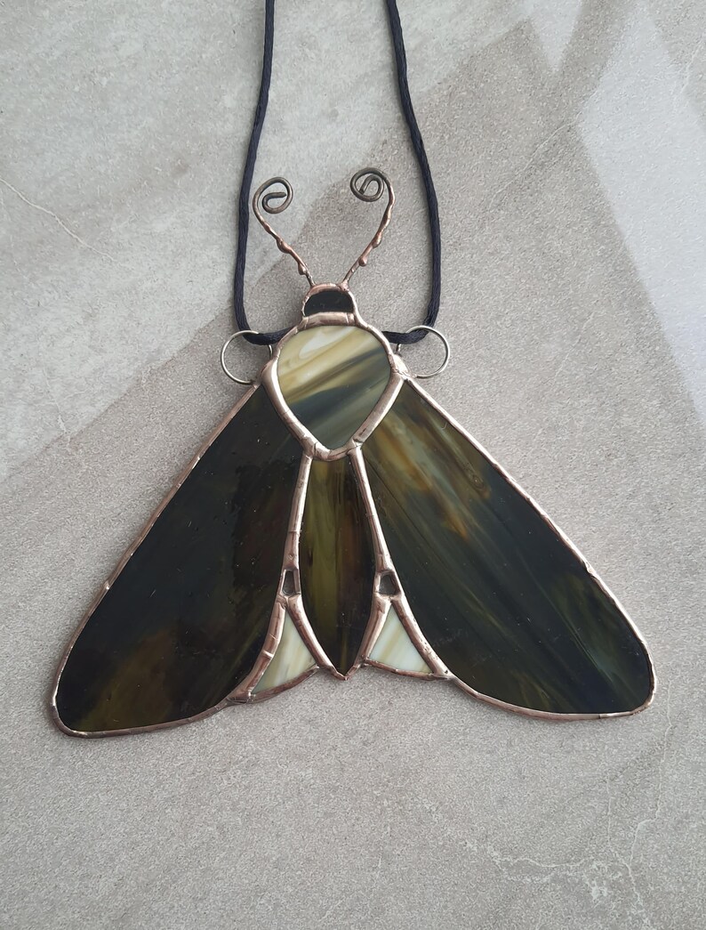 Handmade Stainedglass Moth Decoration Wallhanging - Etsy
