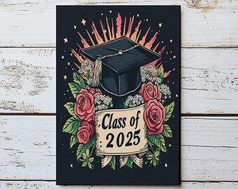 Graduation Unique Greeting Card -vintage Retro Personalize Custom Card ...