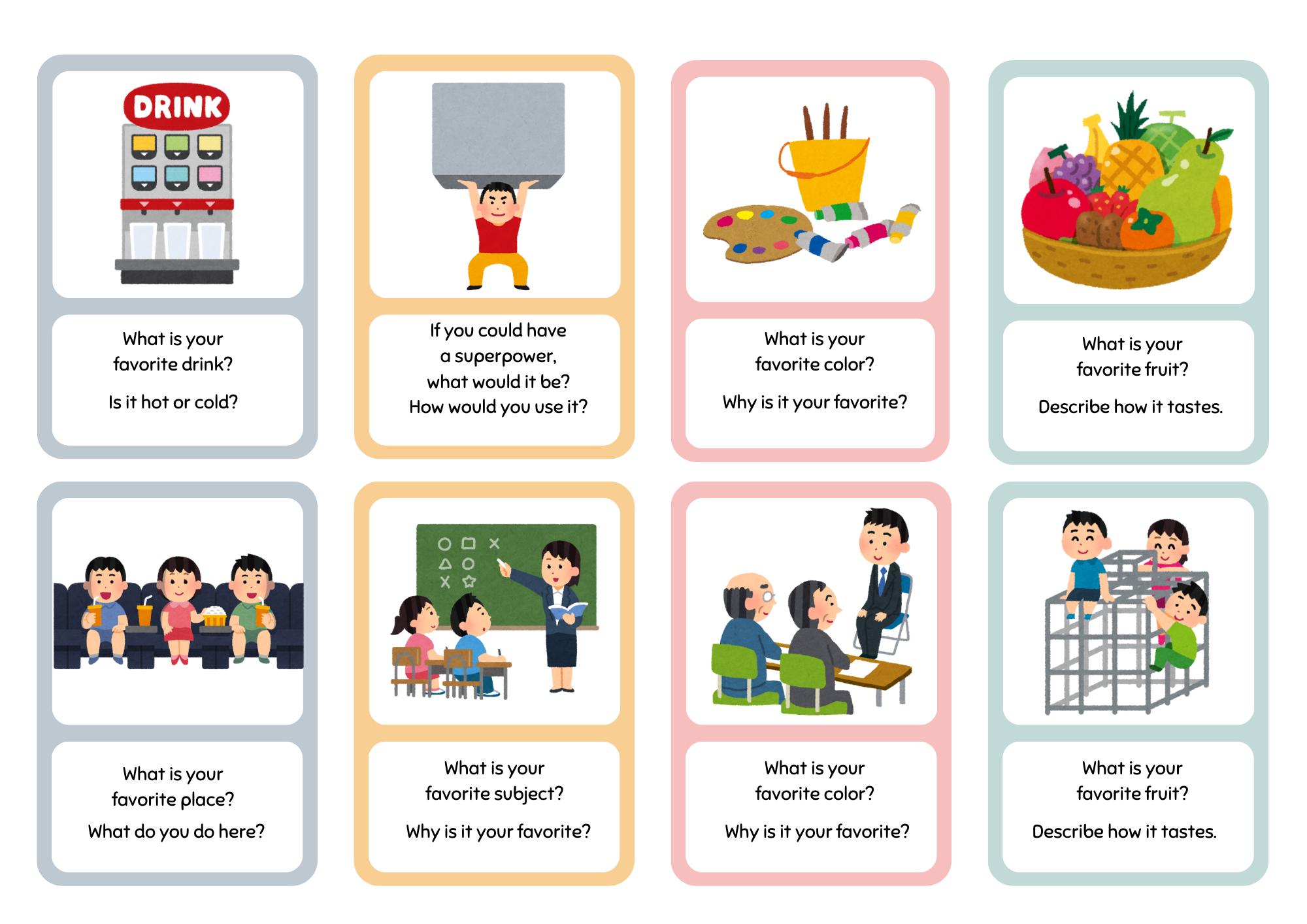 Conversation Flashcards FOR KIDS, Question Cards Therapy for Teens ...