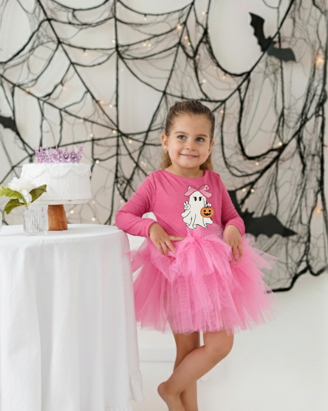 Ghost Ballerina Halloween Costume, Spooky Fuchsia Tutu Dress - Etsy