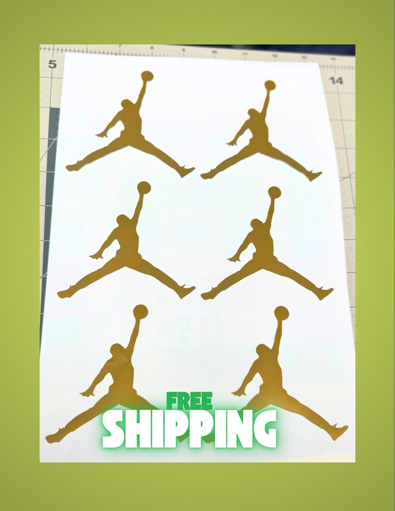 Jumpman Decal Decor Party Stickers - Etsy