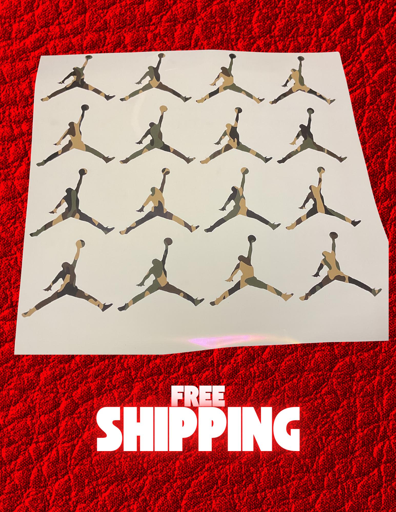 Jumpman Decal Decor Party Stickers - Etsy
