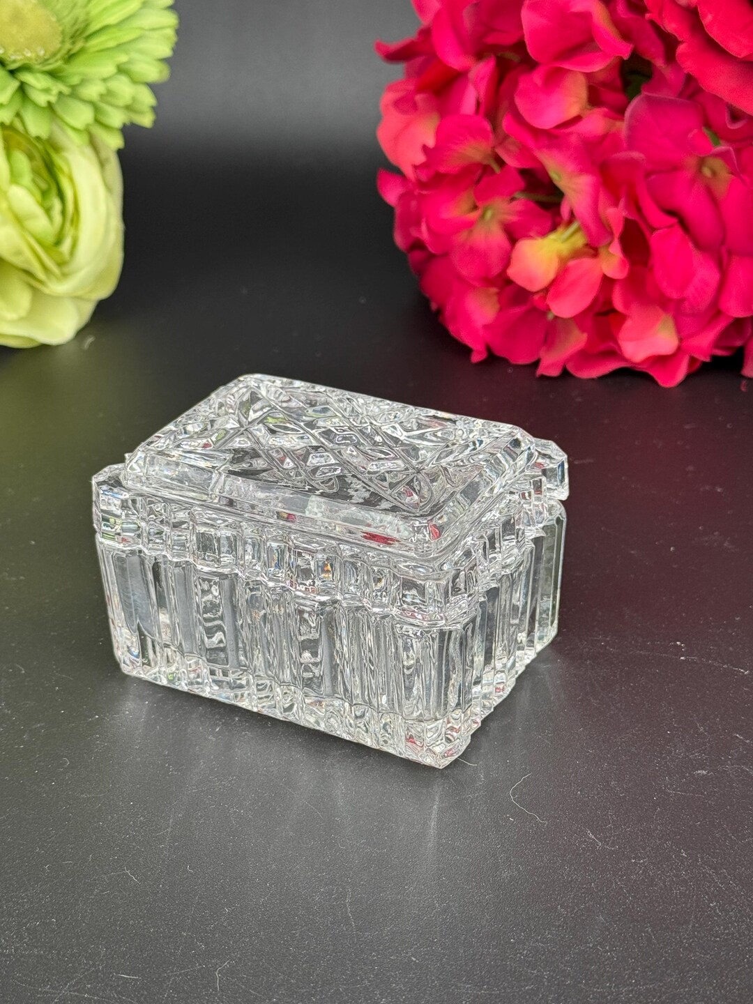 1980s Zaječar Kristal Covered Box With Ashtray Lid 24% Lead Crystal - Etsy