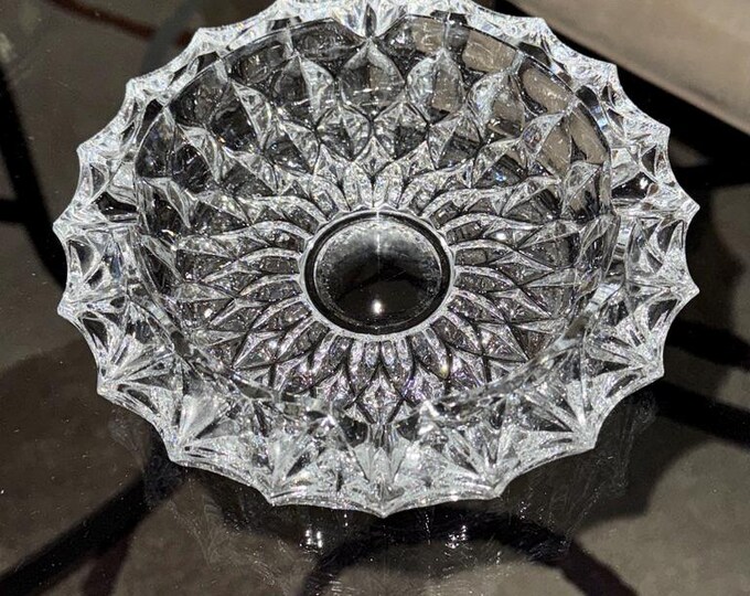 Vintage Diamond Point Crystal Glass Ashtray – Repurpose as Candy ...