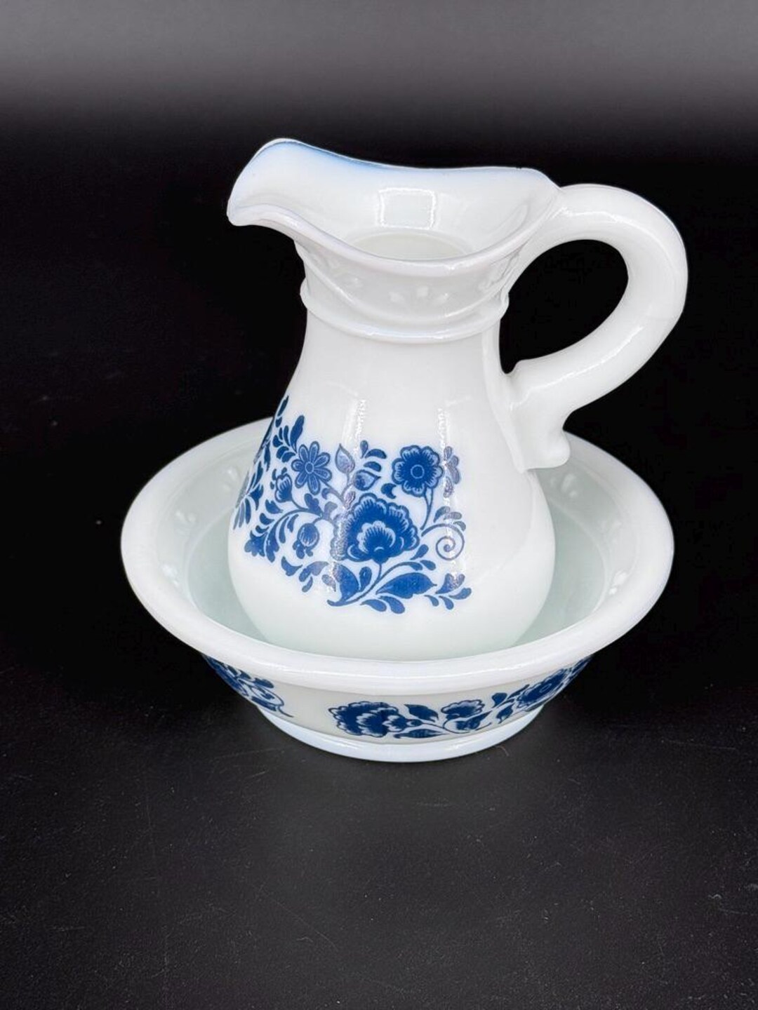Avon Delft Blue Pitcher and Bowl Set - Vintage 1970s - Etsy