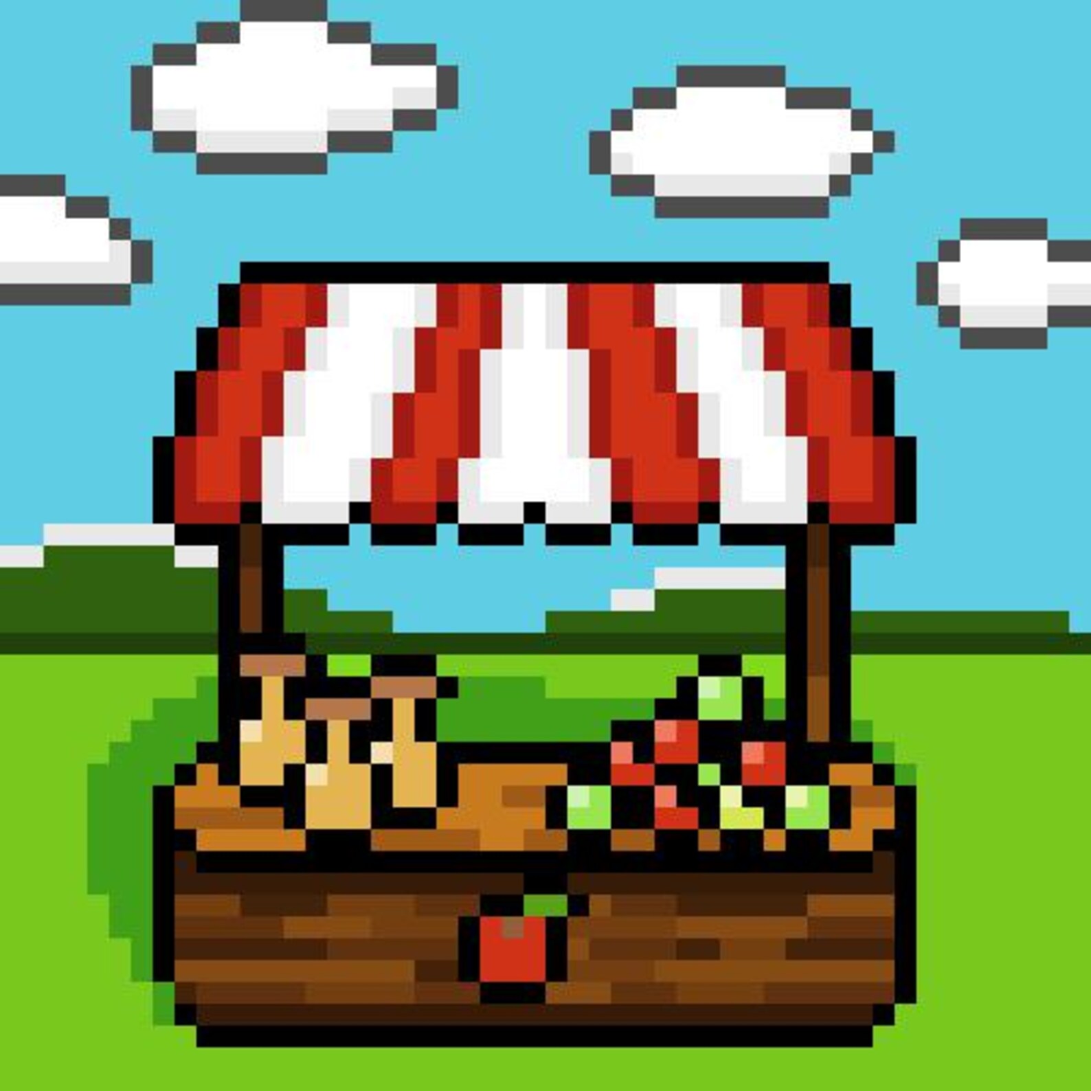 Pixel Art Etsy Shop Icon | Market Stall PNG (digital Download) - Etsy
