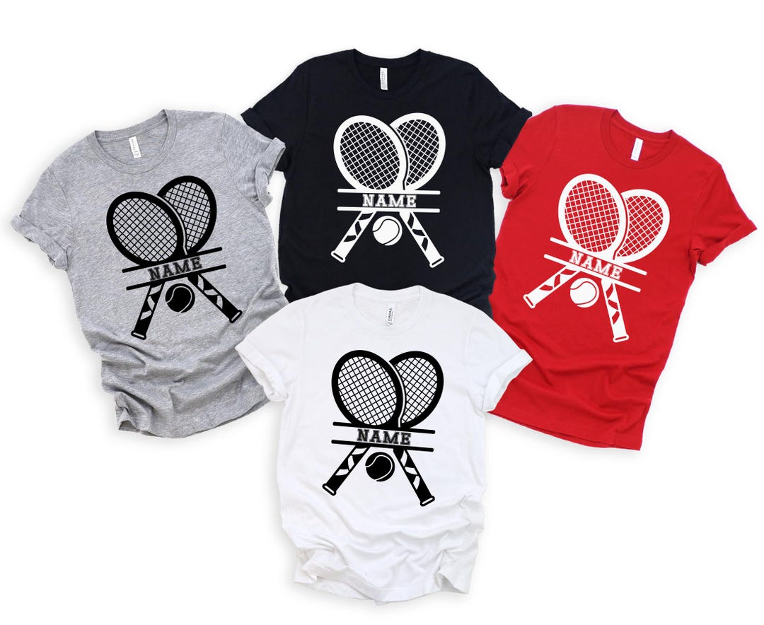 Custom Tennis Player Shirt: Personalized Racket Tee, Women's Tank Top ...