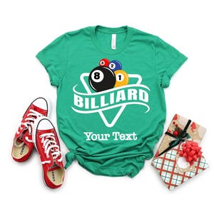 Custom Billiards Shirt, Billiards Crew Shirt, Funny Billiards Shirts ...