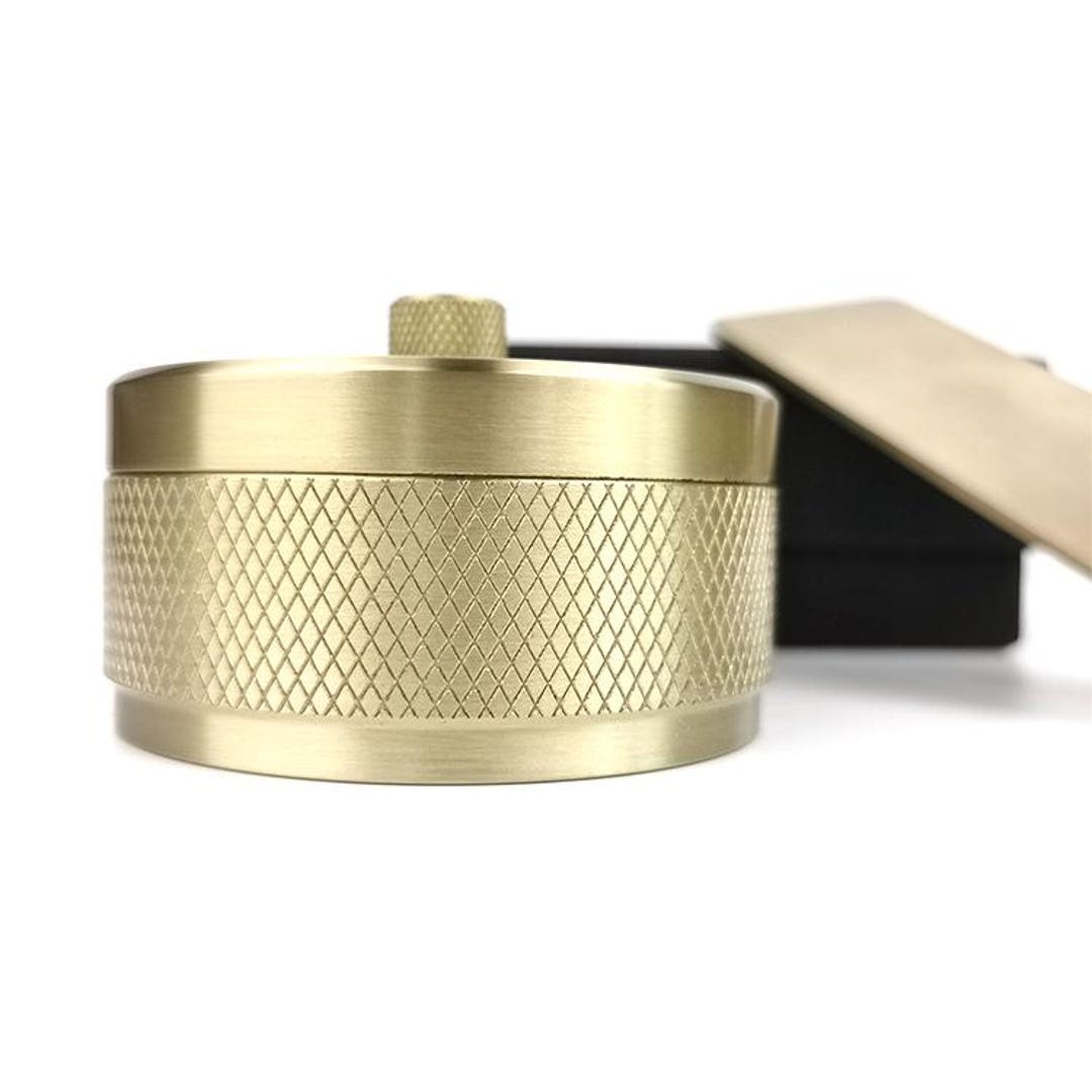 Elegant Brass Storage Box, Modern Design With Textured Patterns ...