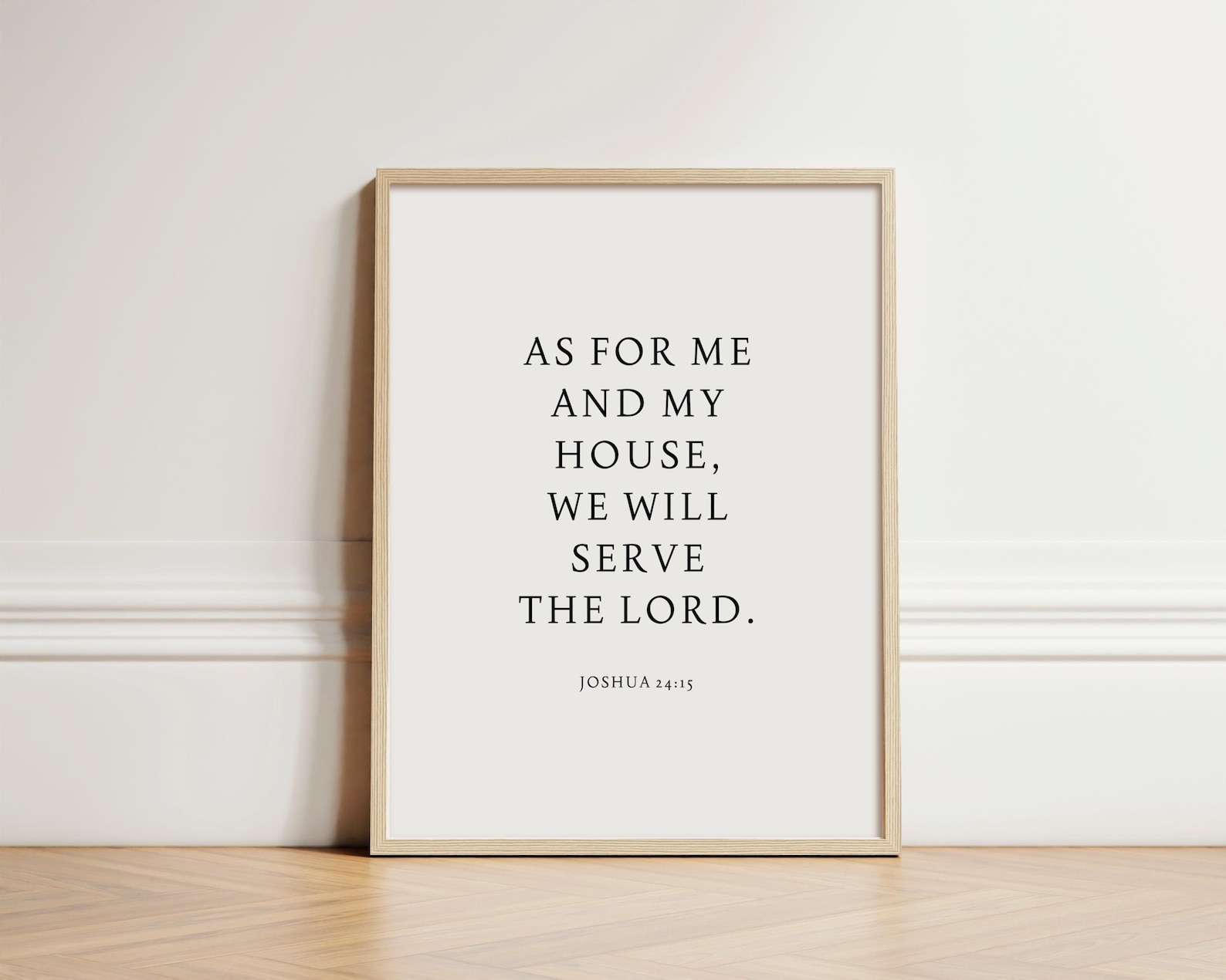 As for Me and My House, Bible Verse Wall Art, Minimalist Wall Decor ...