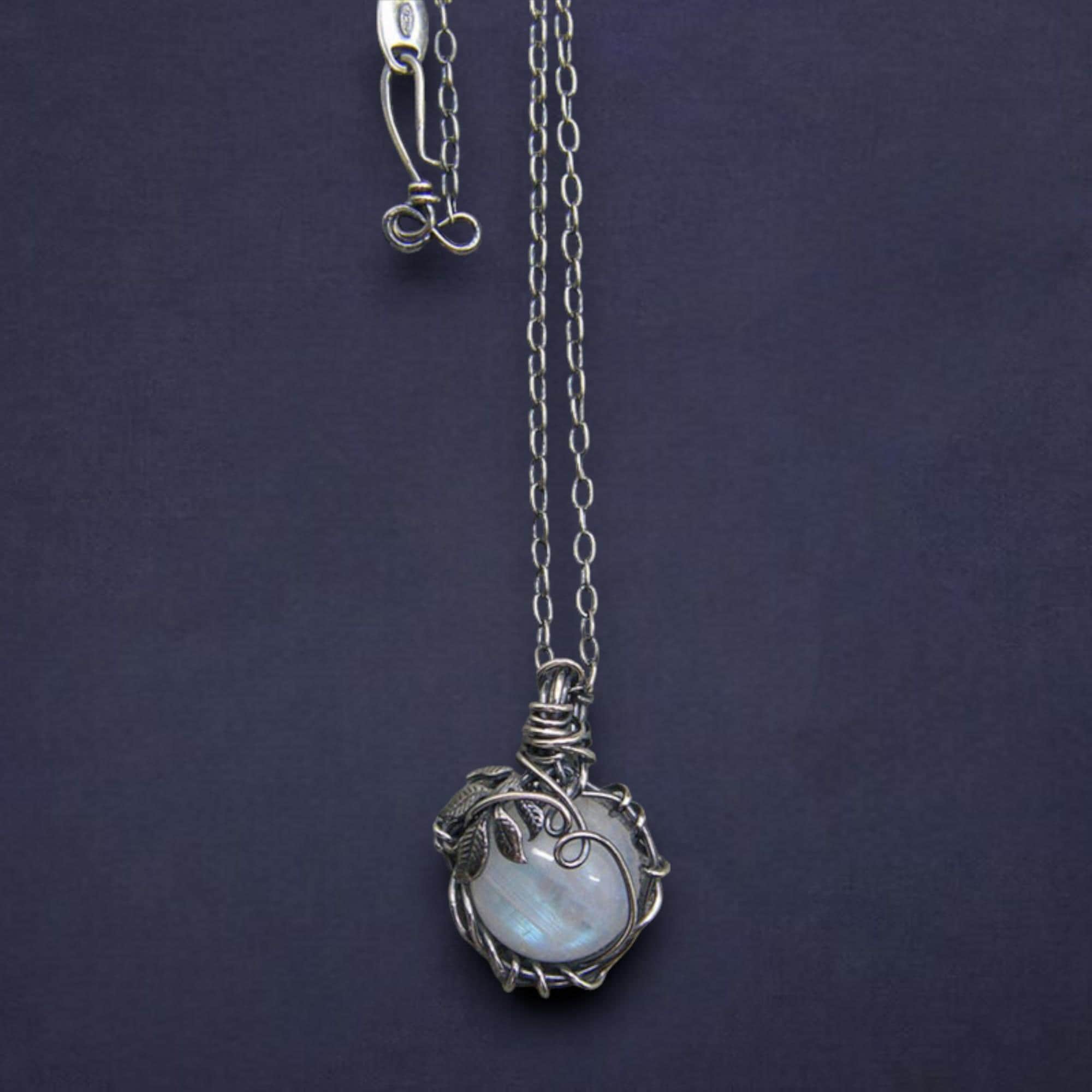 Witch's Mirror Necklace: Wiccan Protection Amulet, Gothic Talisman - Etsy