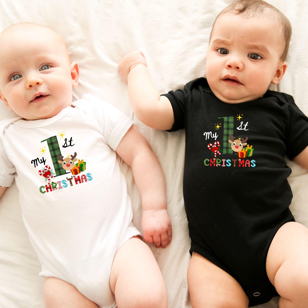 My First Christmas T-shirt, Babys First Christmas Shirt, Personalized ...