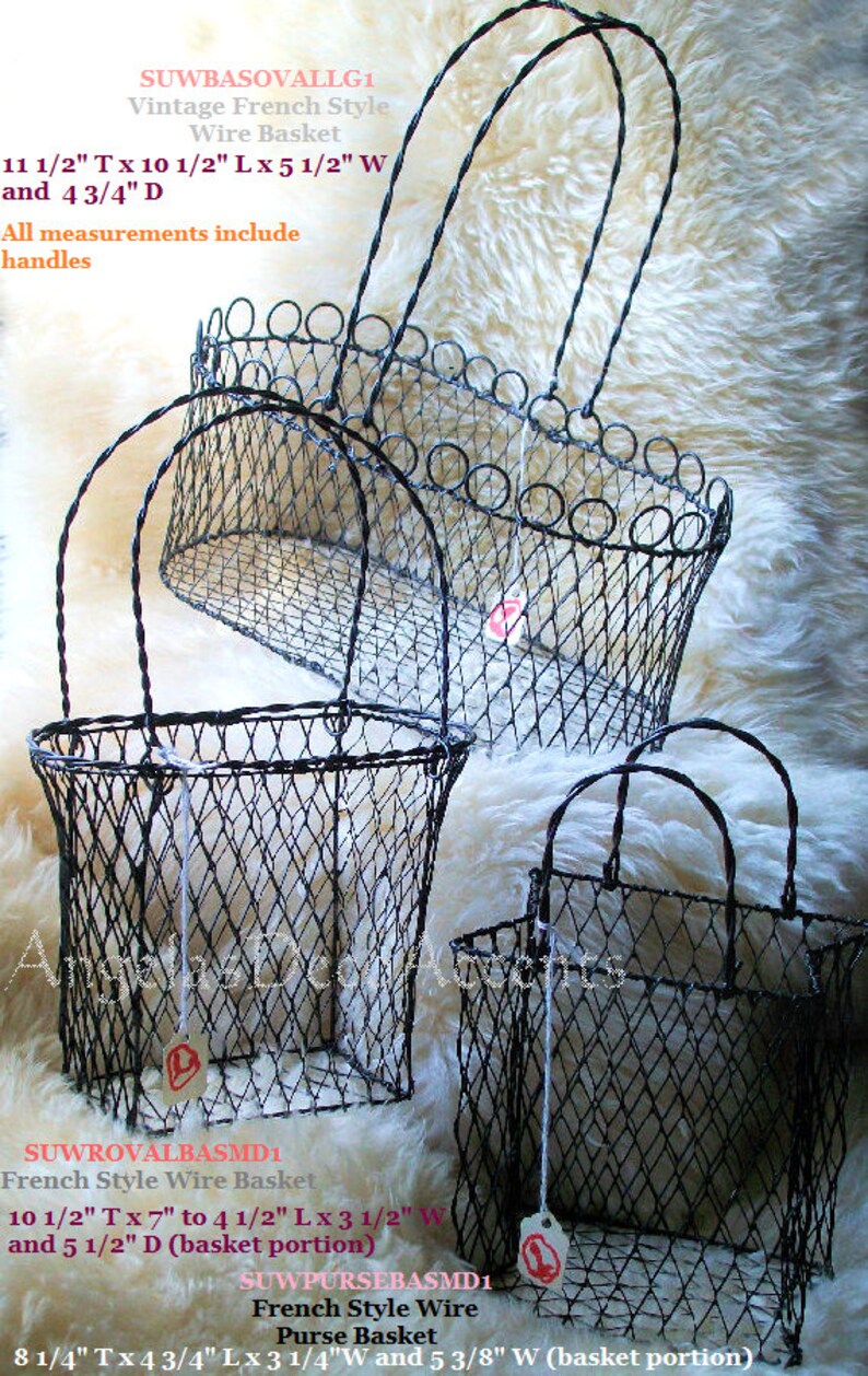 Vintage French Wire & Wood Containers or Supplies U Pick Starts at 8.50 ...