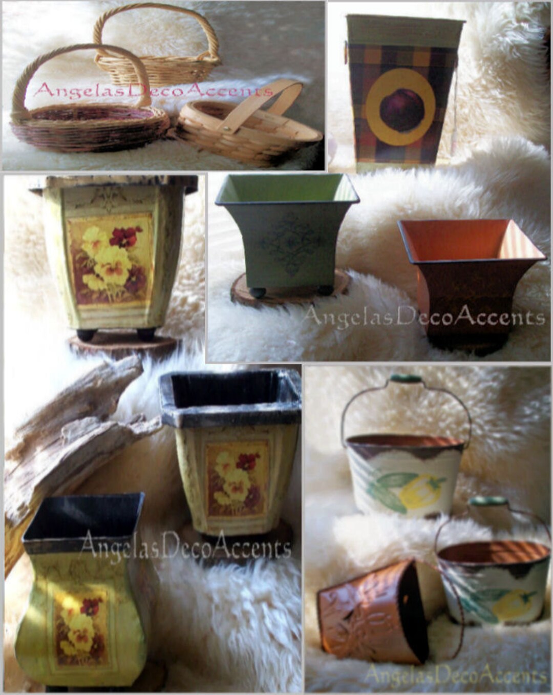 Tuscan Rustic Supplies, Containers, Options Start at 8 USD, Rust Yellow ...