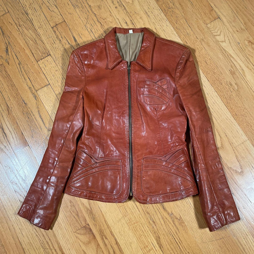 Vintage Gandalf Detroit 70s Leather Jacket - Etsy