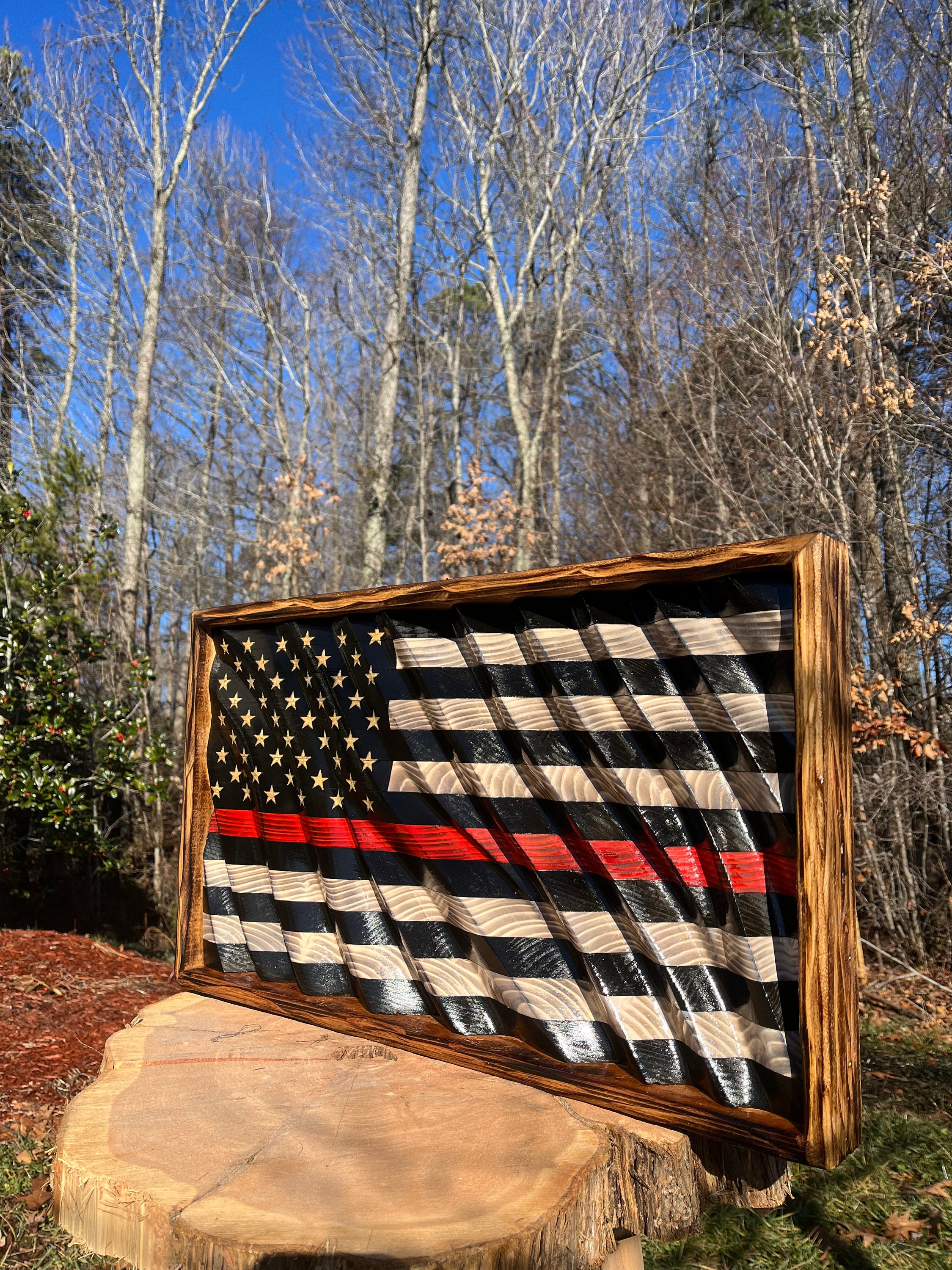 Wood Carved Flags - Etsy