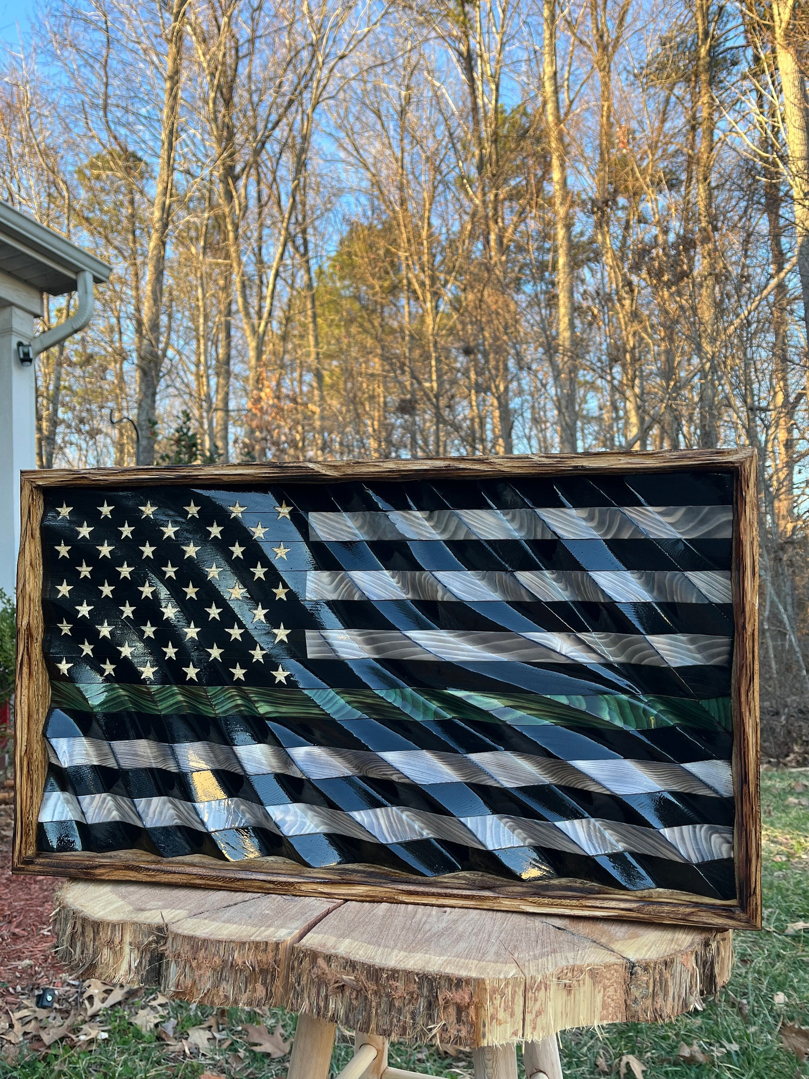Wood Carved Flags - Etsy