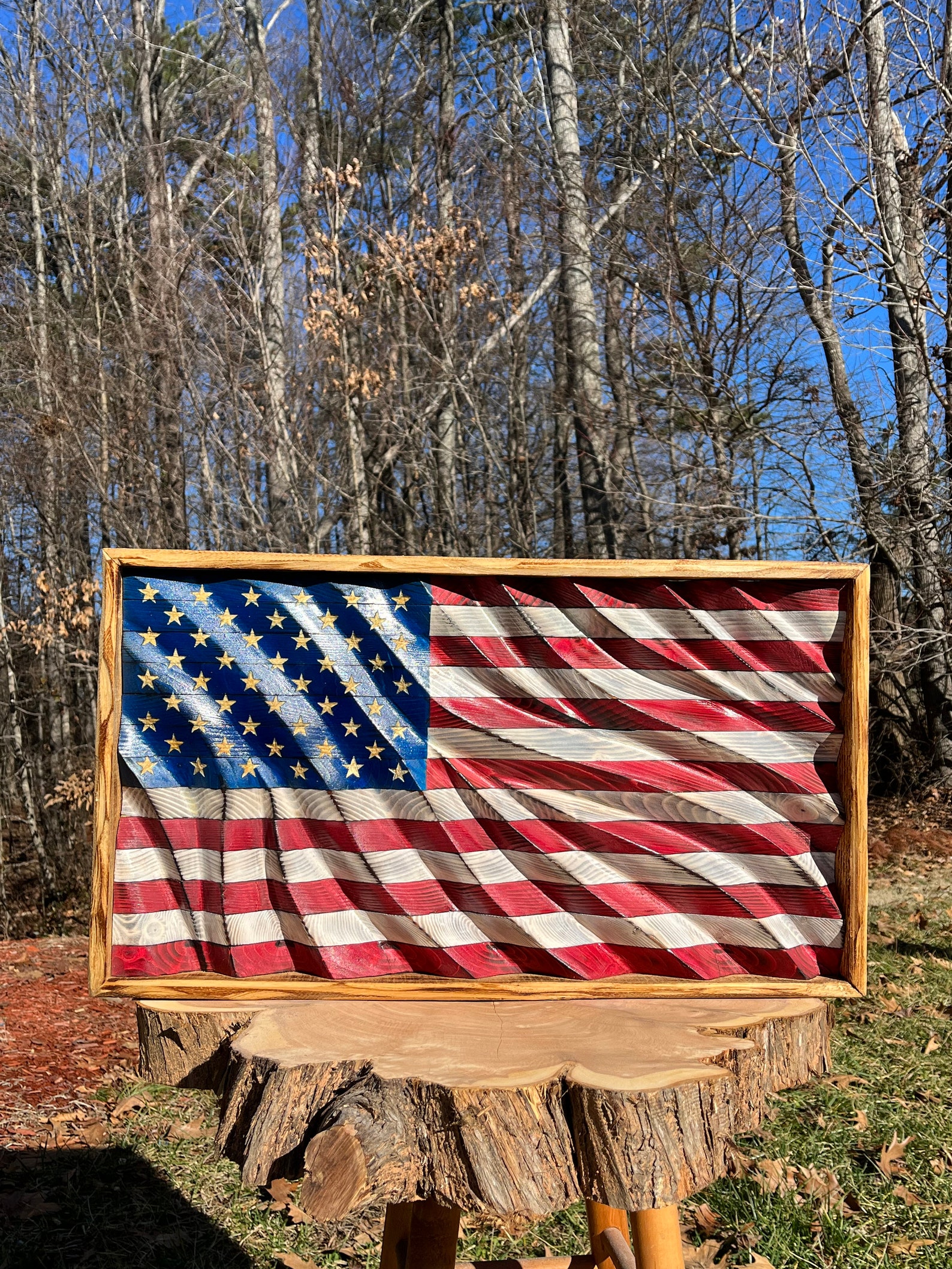 Wood Carved Flags - Etsy