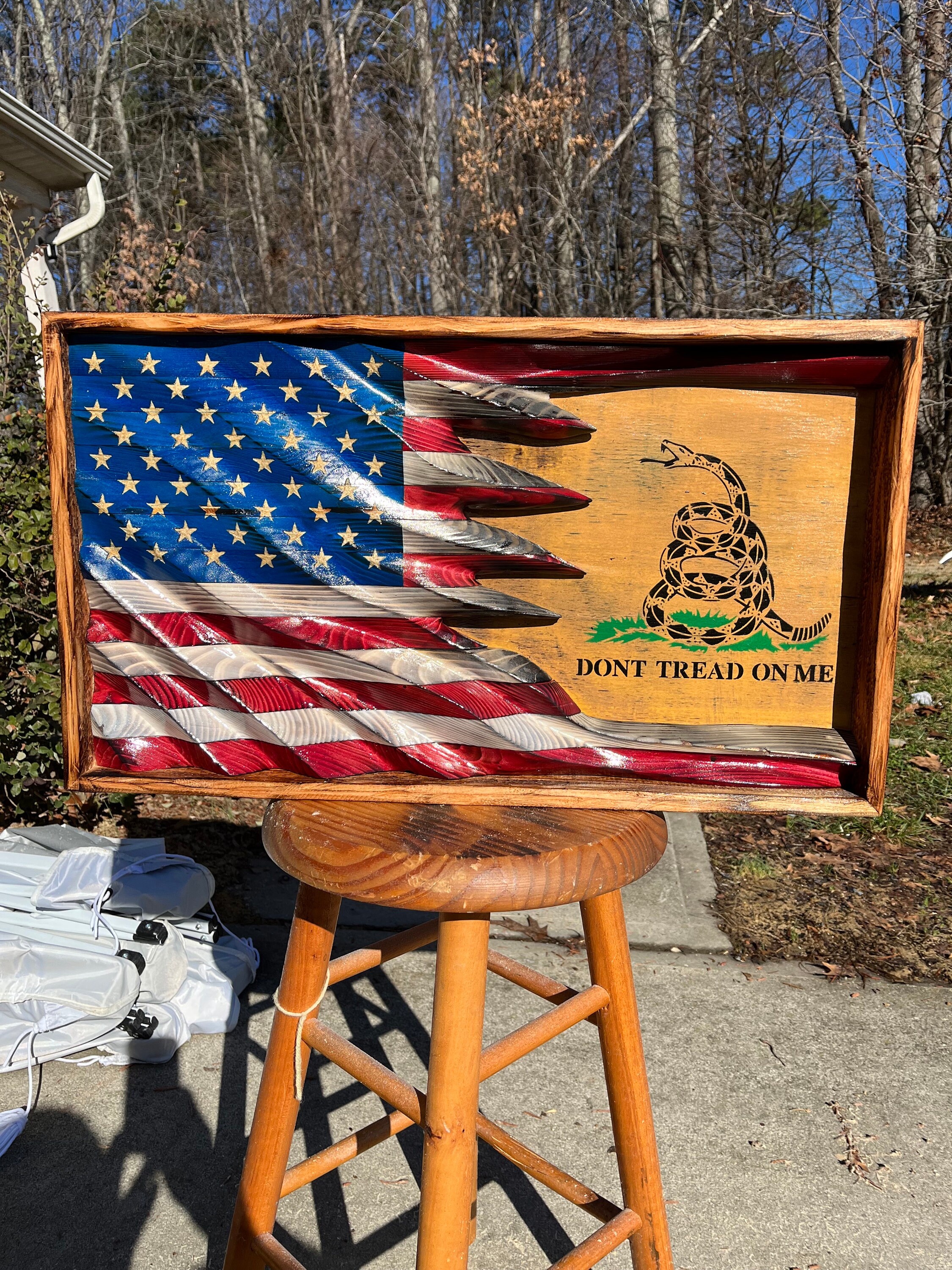 Wood Carved Flags - Etsy