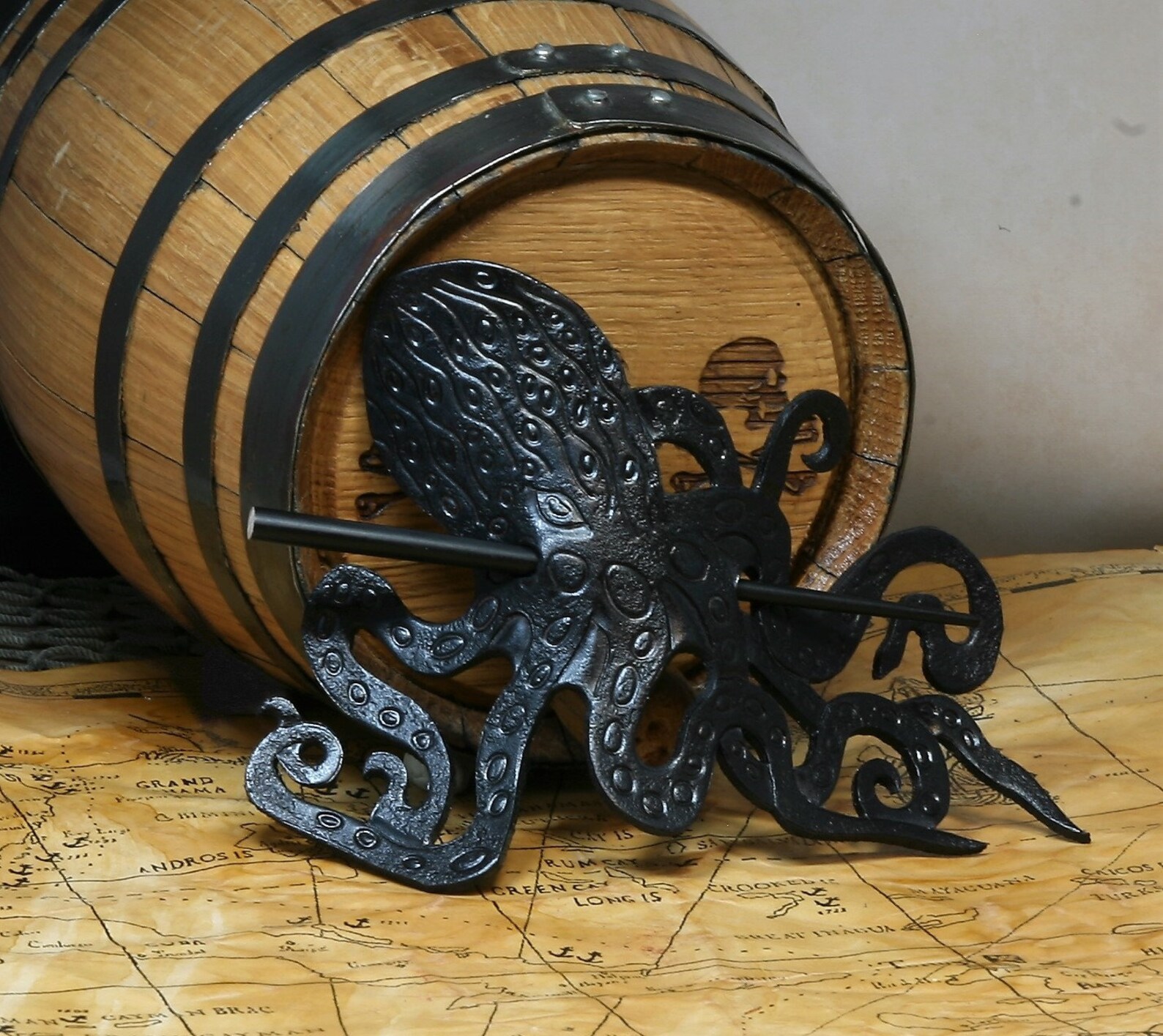 Octopus Leather Hair BarretteLeather Barrette Hair Barrette | Etsy