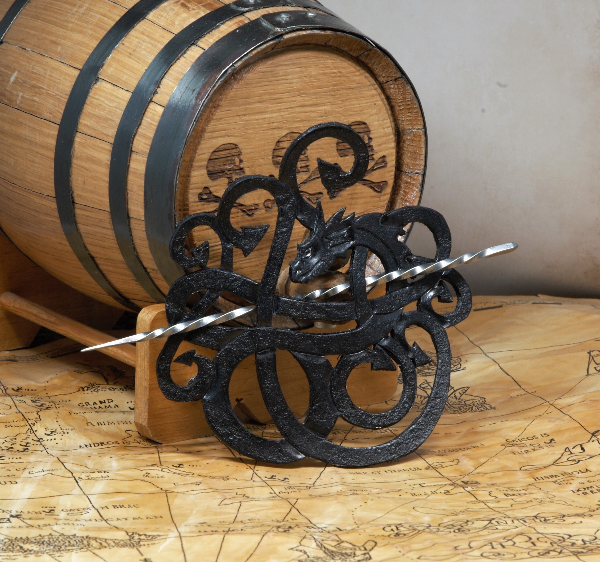 Twisted Steel Hair Pin Blunt Ended Hair Stick Forged Hair | Etsy