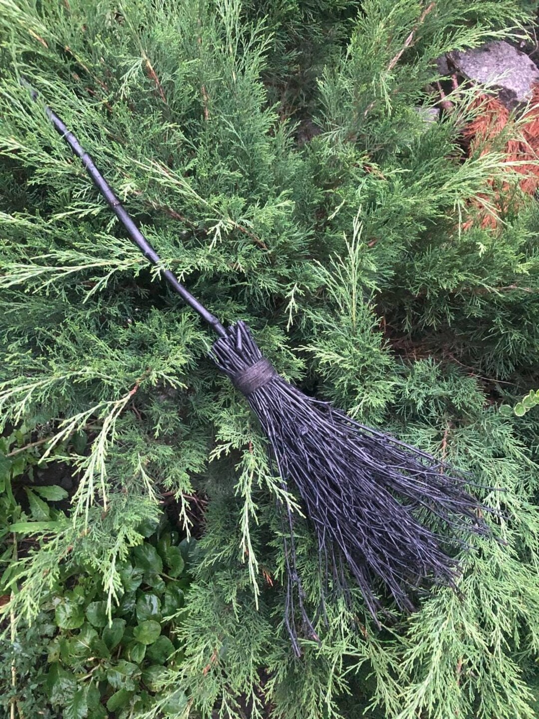 Black Witch Broom, Halloween Pagan Broom Besom, Halloween Broom - Etsy