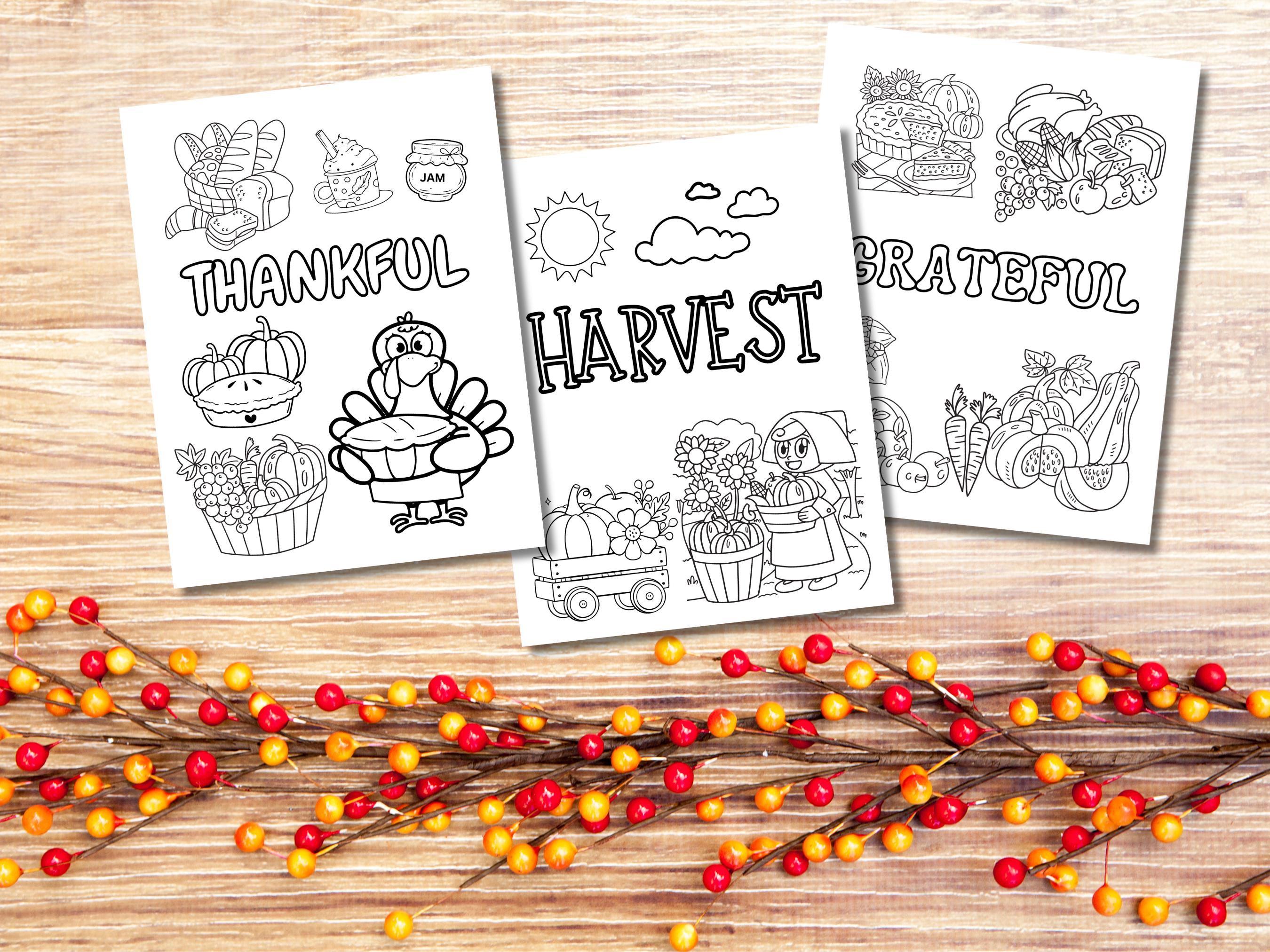 Thanksgiving Kids Coloring Pages, Adult Coloring Pages, Coloring ...