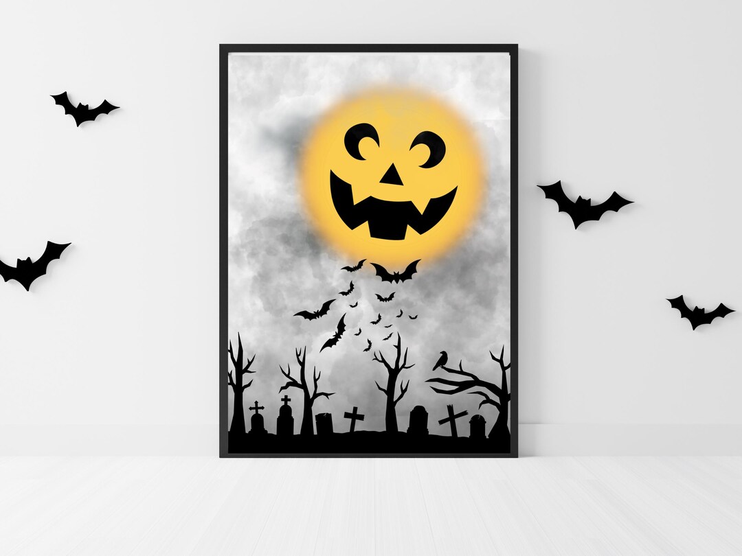 Halloween Printable Poster, Jack O Lantern, Home Decor, Halloween Porch ...