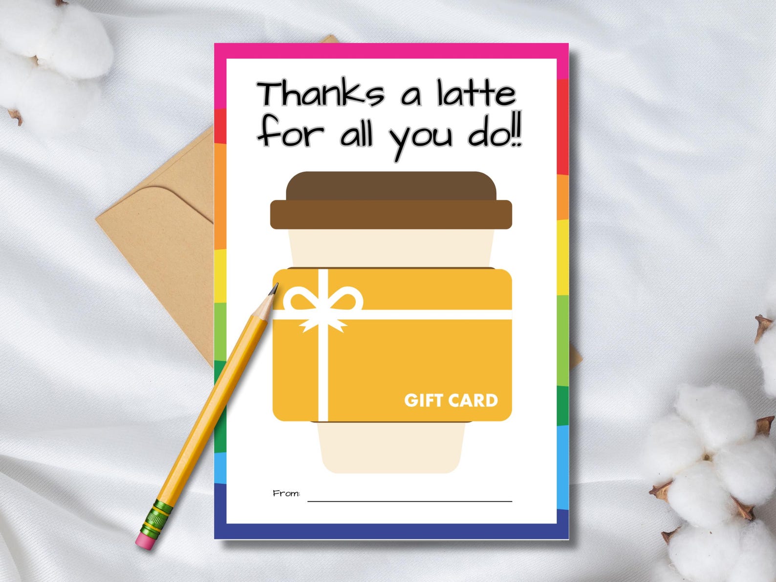Thank You Gift Card Holder, Teacher Appreciation, Nurse Appreciation ...
