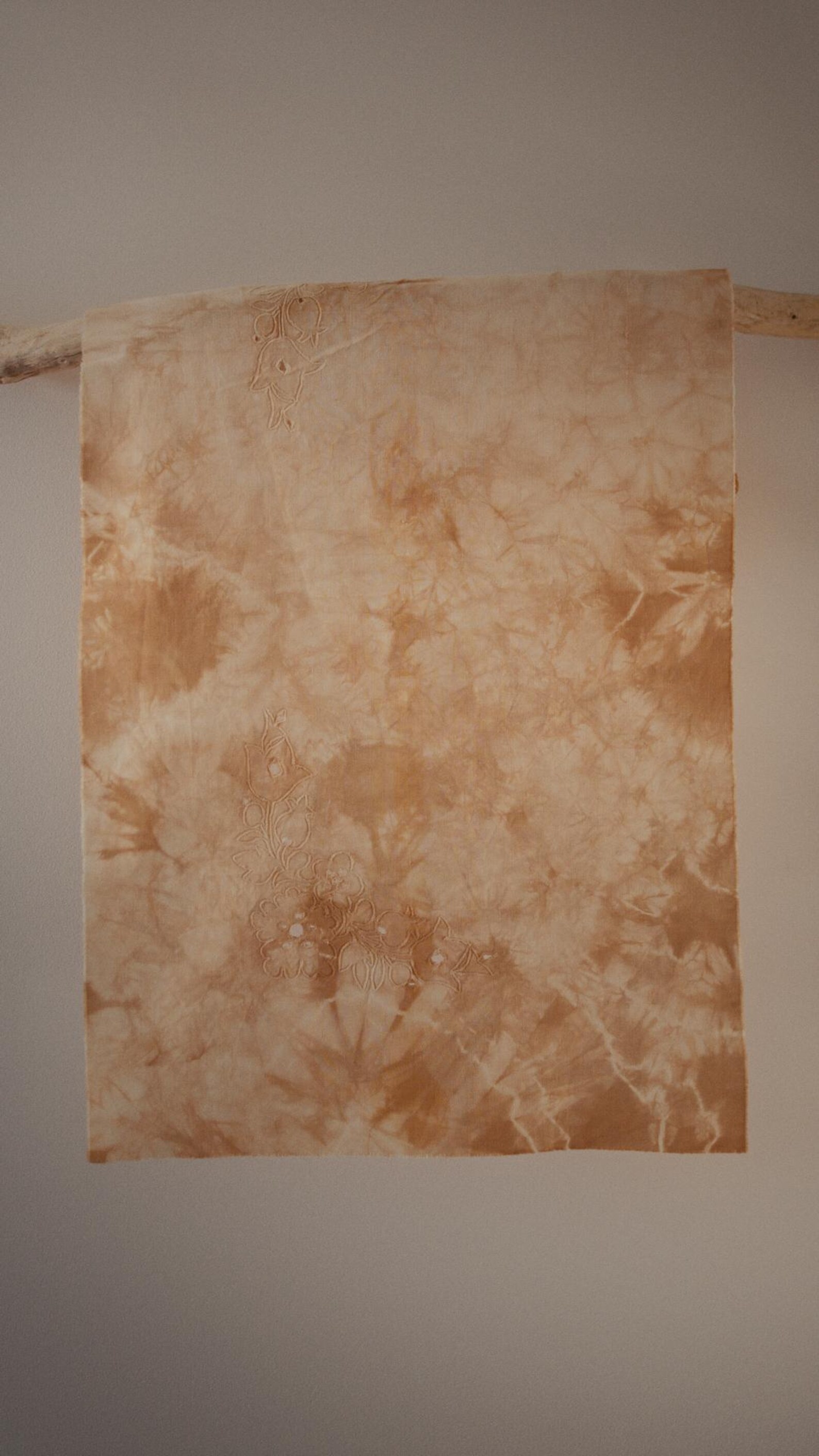 Hand Dyed Tea Runner Ceremony Сhabu, Cotton Tea Towel, Shibori Linen ...