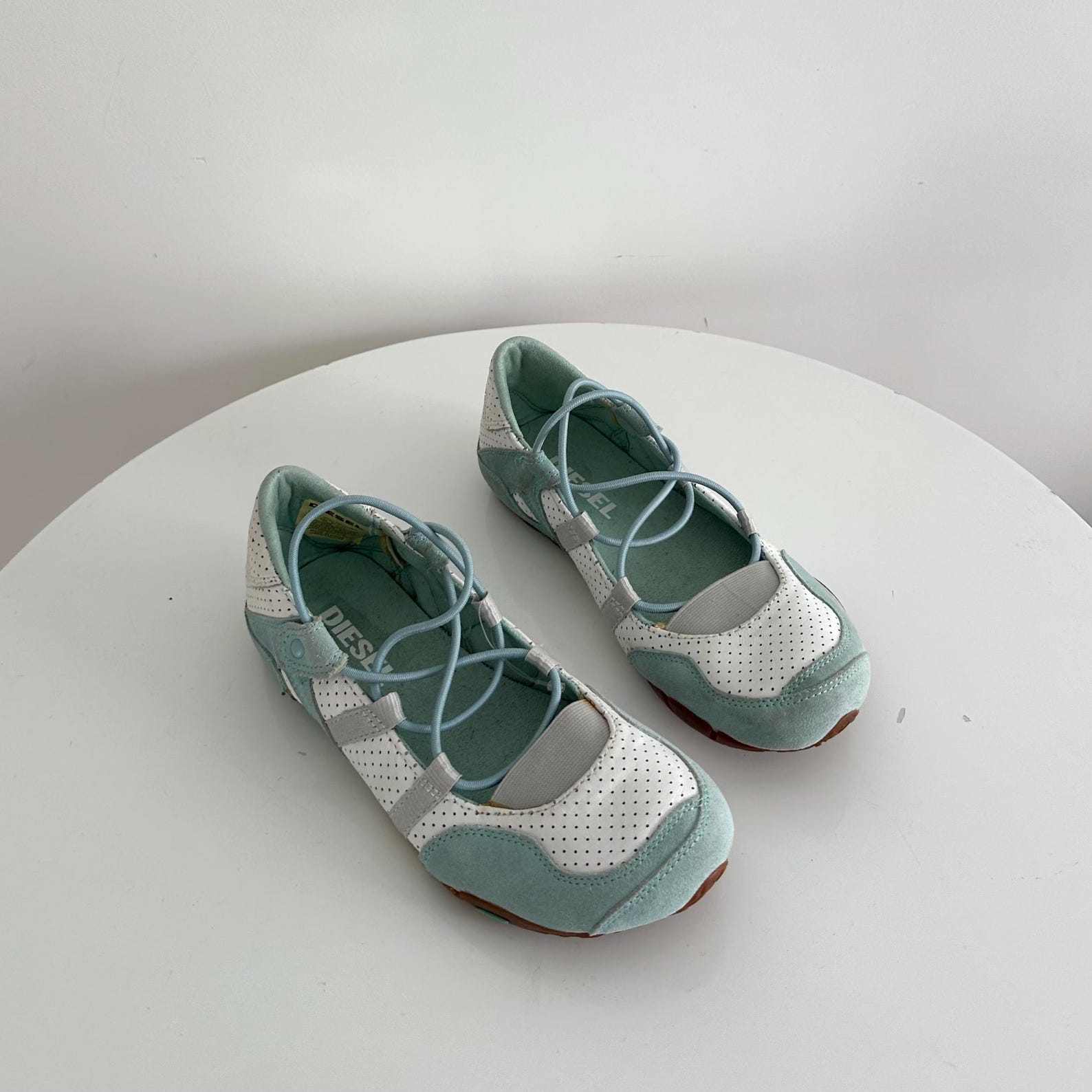 Rare Diesel Maudy Jane Bellet Flats Sneakers / Lace up Sporty ...