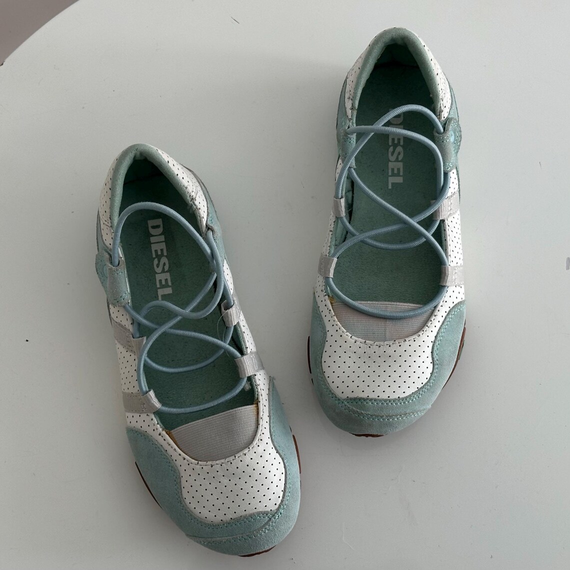 Rare Diesel Maudy Jane Bellet Flats Sneakers / Lace up Sporty ...