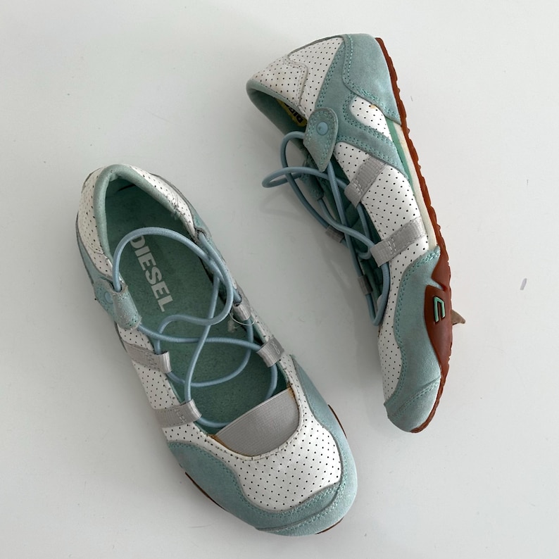 Rare Diesel Maudy Jane Bellet Flats Sneakers / Lace up Sporty ...