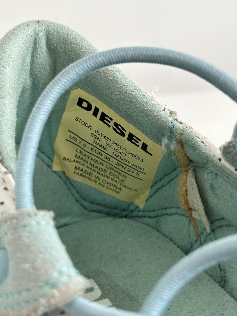 Rare Diesel Maudy Jane Bellet Flats Sneakers / Lace up Sporty ...