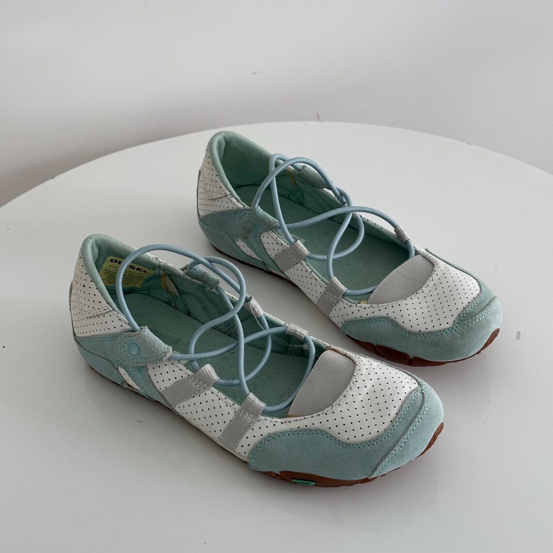 Rare Diesel Maudy Jane Bellet Flats Sneakers / Lace up Sporty ...