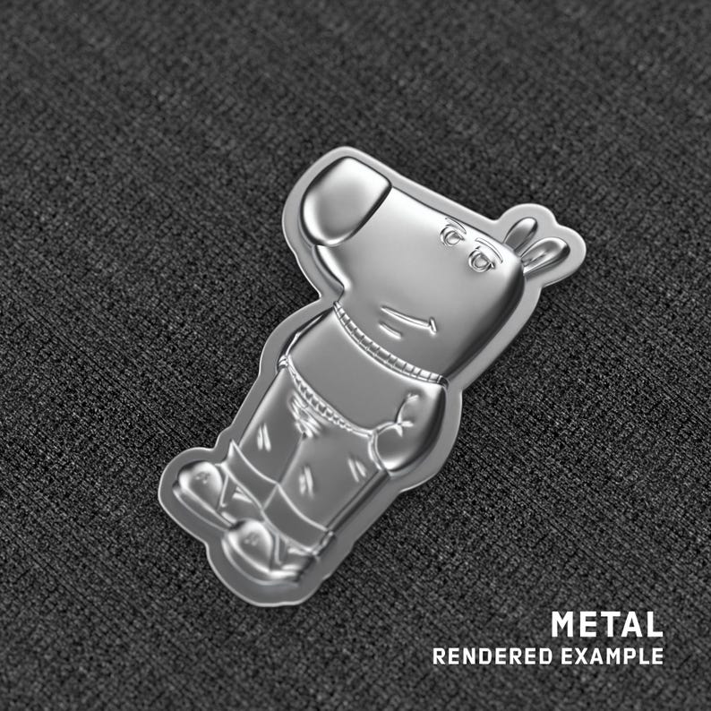 Chill Guy Meme STL File 3D Printable Keychains, Dog Tag, and Coin ...