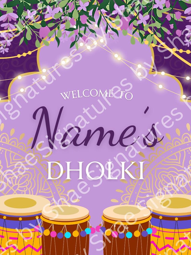Mehndi/dholki/mayoon/sangeet/haloud Welcome Sign 18in X 24in - Etsy