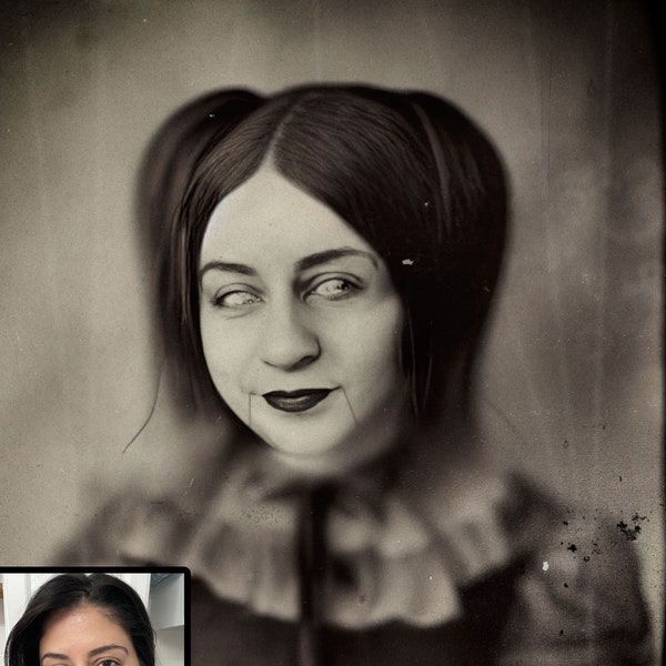 Creepy Portrait - Etsy
