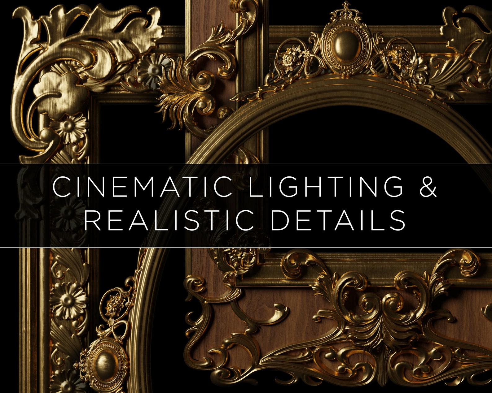 25 Baroque Frame Overlays | for Fine Art Portraits, Fairytale Digital ...