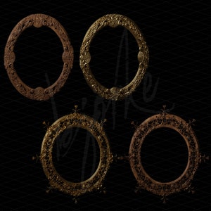 25 Baroque Frame Overlays | for Fine Art Portraits, Fairytale Digital ...